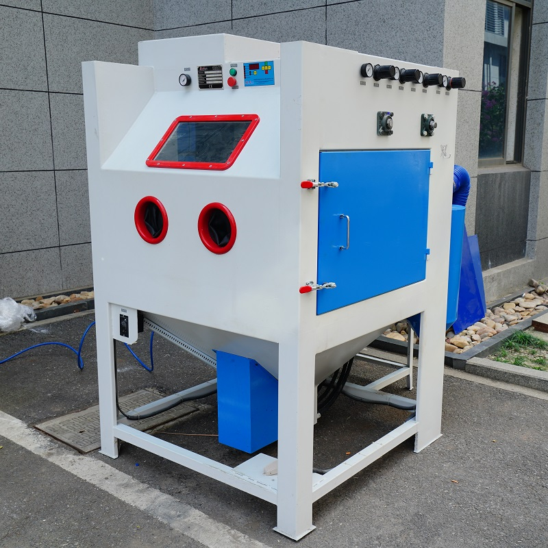 Automatic Turntable Sandblasting Cabinet - Buy Automated Sandblasting ...