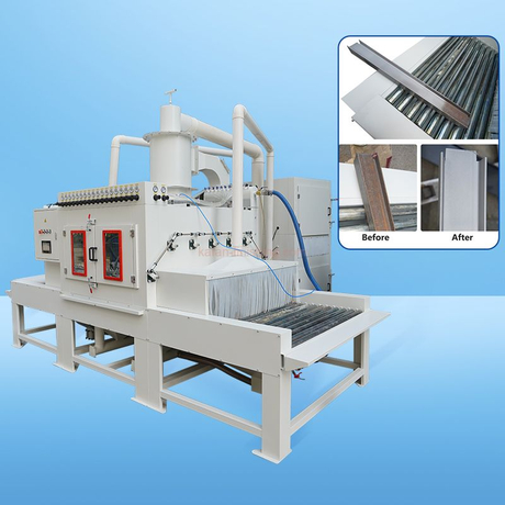 Roller Conveyor Automatic Sandblasting Machine for Steel Beam - Buy automatic sandblasting ...